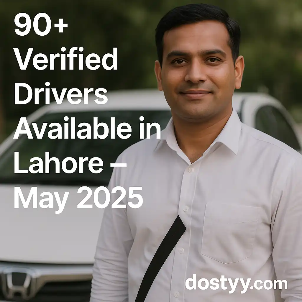 90+ Verified Drivers Available in Lahore – May 2025