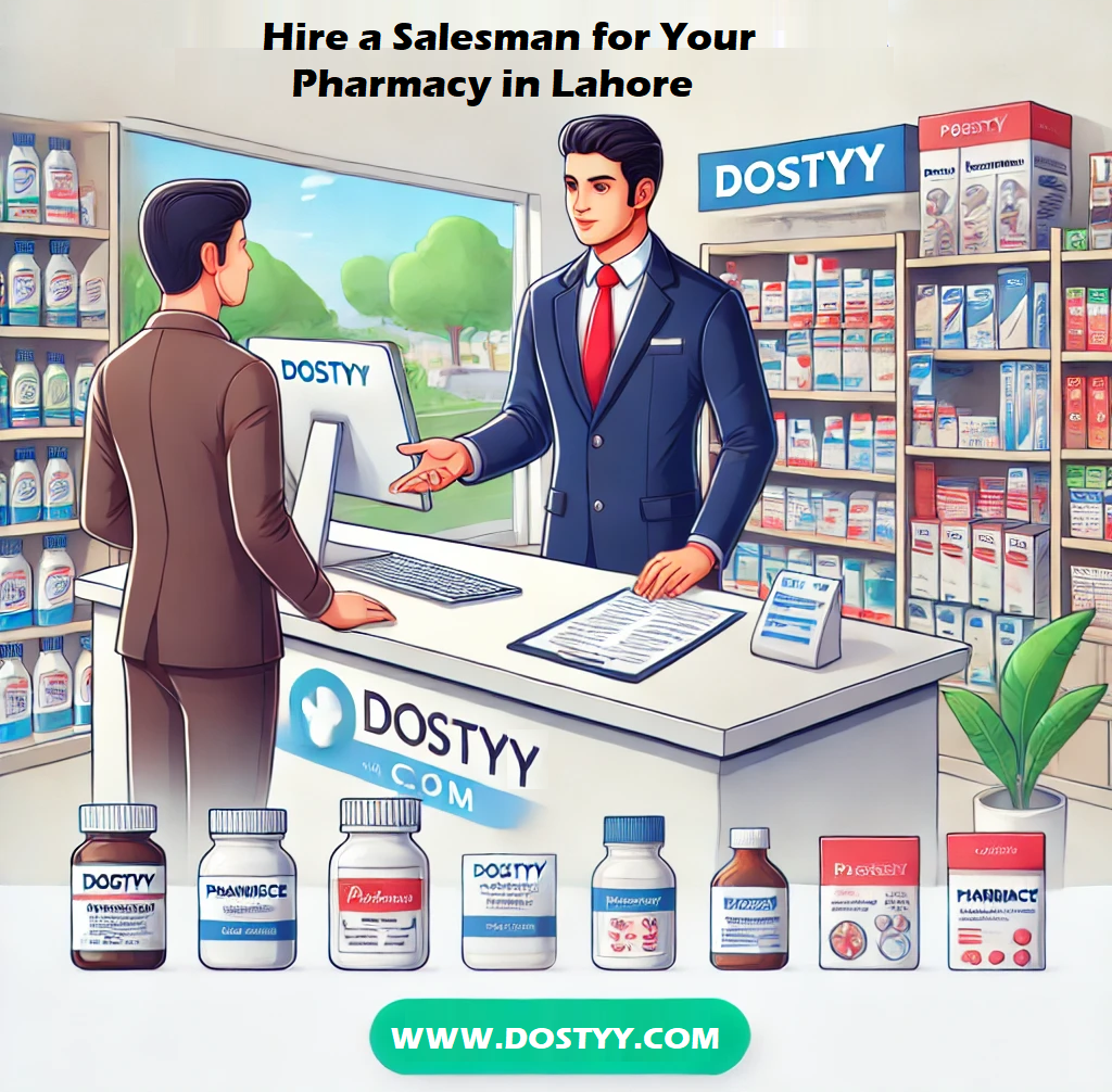 Hire Salesman for Pharmacy in Lahore