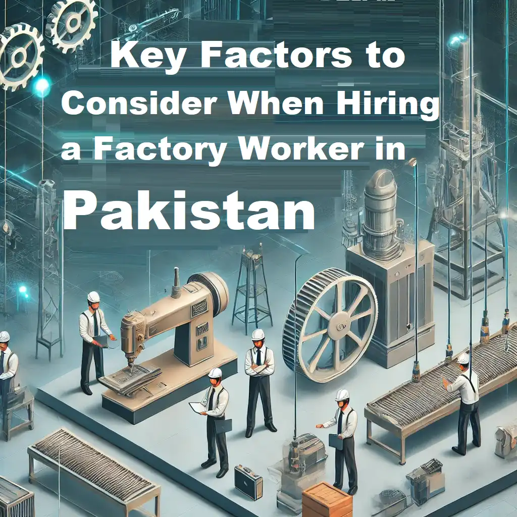 Hiring Considerations for Factory Workers in Pakistan